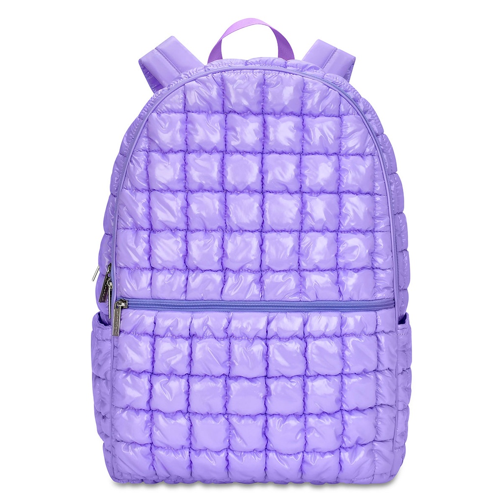 Lavender Shiny Puffer Backpack | Iscream